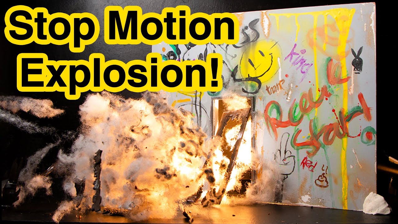 Boom! Hand‑Made Explosion | Stop Motion Dynamite Explosion💥 - YouTube