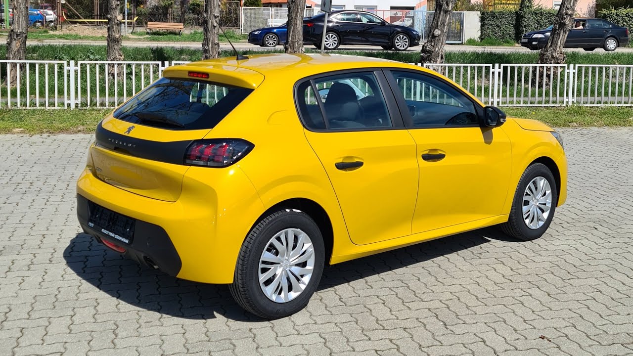 Peugeot 208 Like 1.2 PureTech 75 Faro Yellow - YouTube