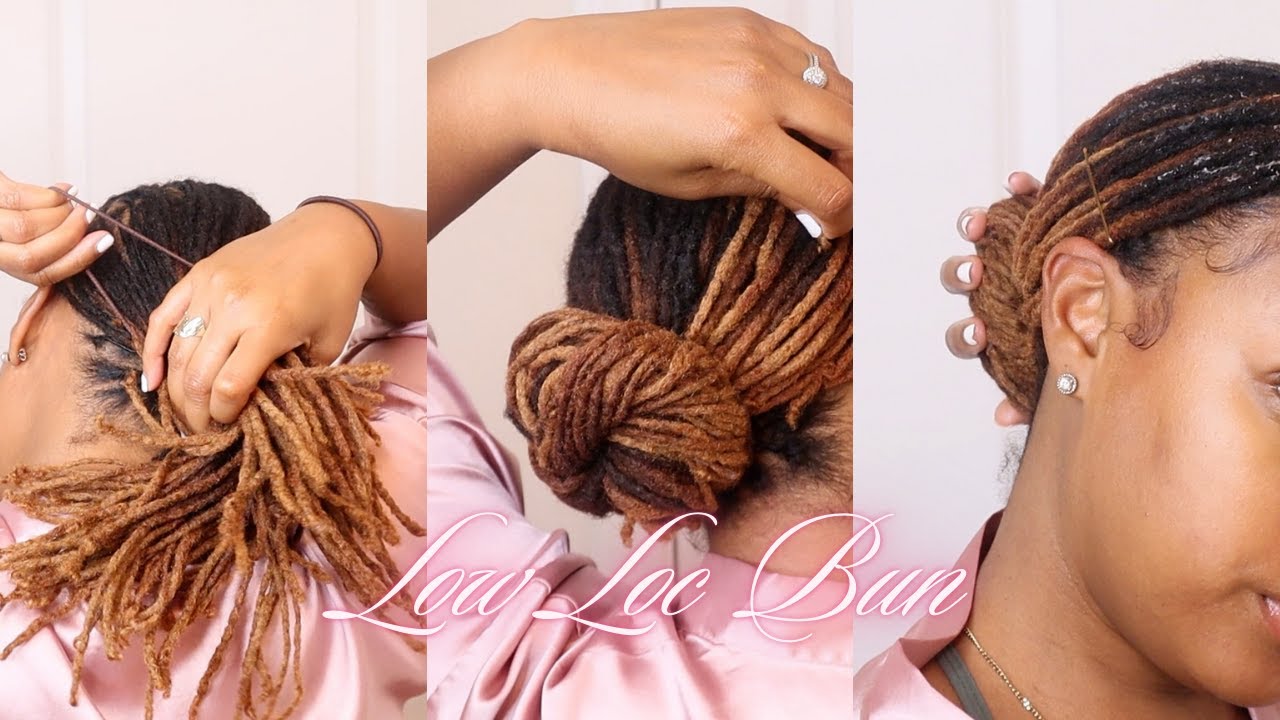 How to Style a Low Loc Bun 💖 | Elegant & Easy | 2025 Wedding guest ...