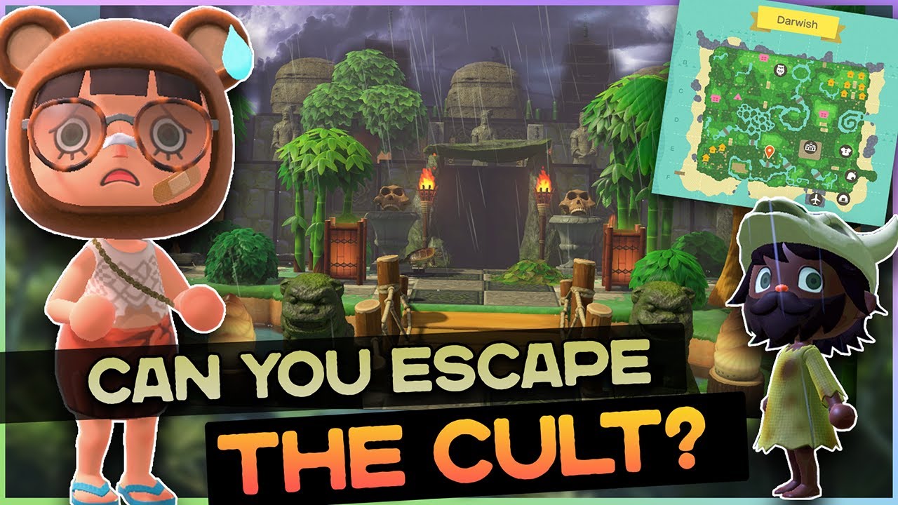 Getting Lost on a SCARY Junglecore Island 🌴 | ACNH Island Tour - YouTube