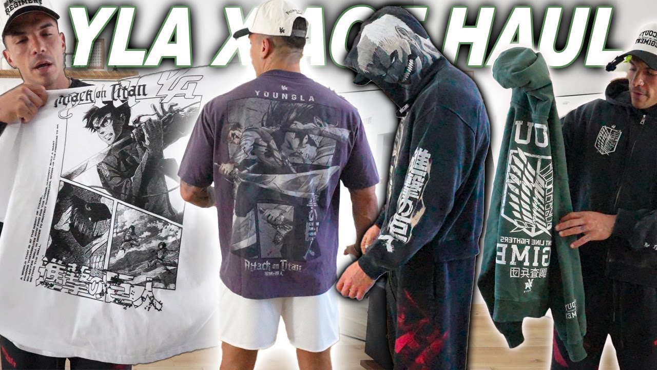 YOUNGLA X ATTACK ON TITAN - FULL TRY ON HAUL ! - YouTube
