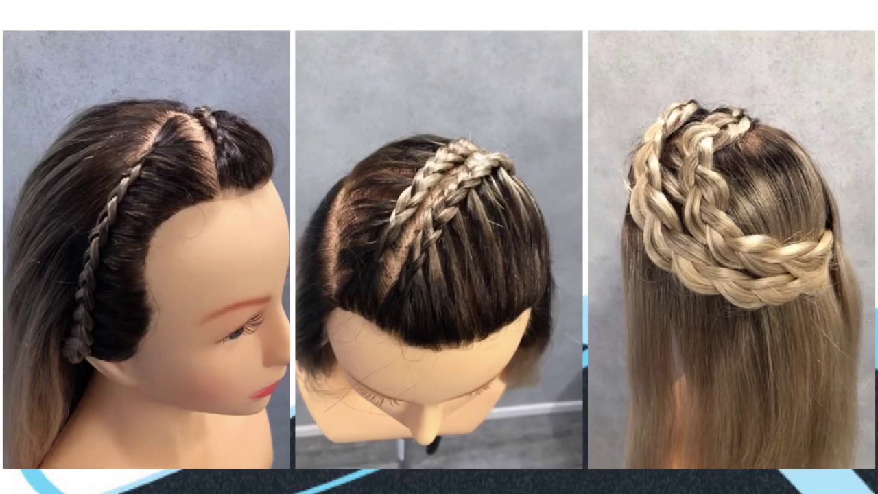 3 haarstijlen met een 3 strengen vlecht, 3 hairstyles with a 3 strand ...