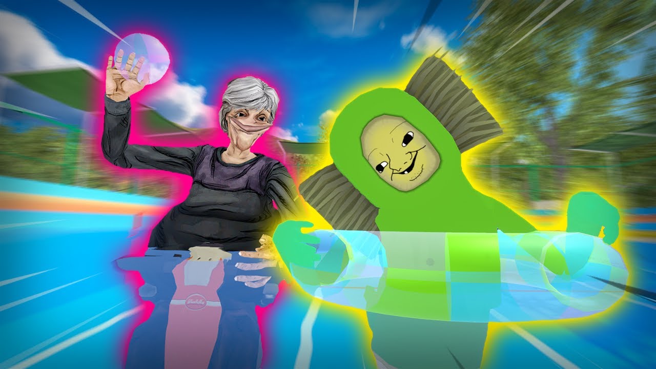 MACIEK I BABKA NA BASENIE! - YouTube