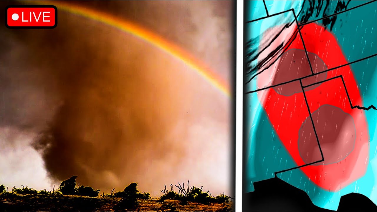 Large HP supercell drops several tornadoes - LIVE As It Happened - YouTube