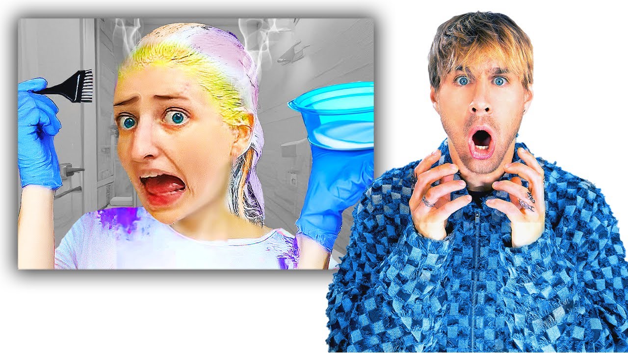 Hairdresser Reacts To Shocking DIY Platinum Blonde Bleach Fails - YouTube