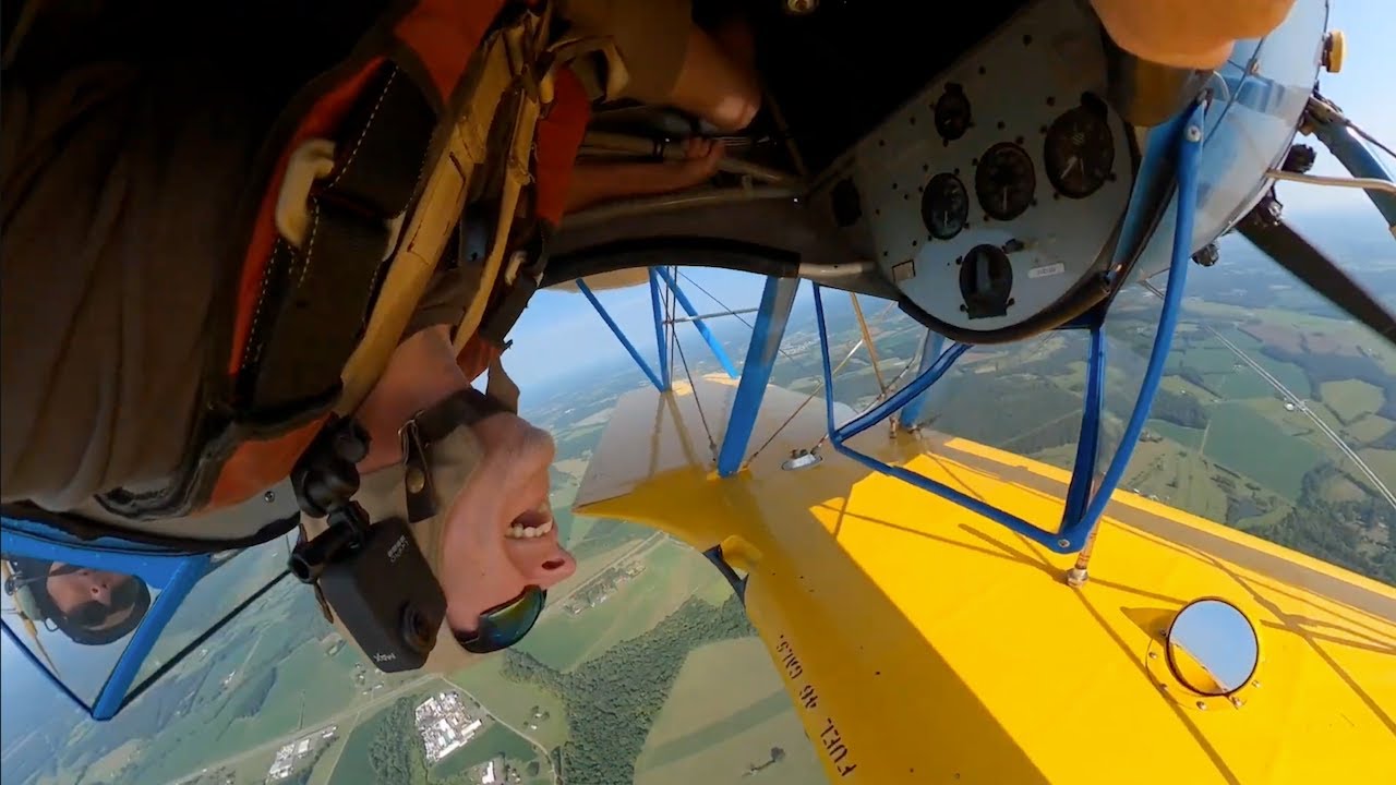 Barn Storming in a Stearman Biplane! - YouTube