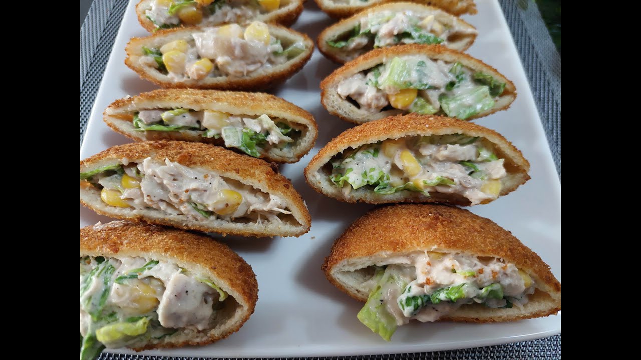 Scrumptious Chicken Bread Pockets || Easy To Make || Special Recipe For ...