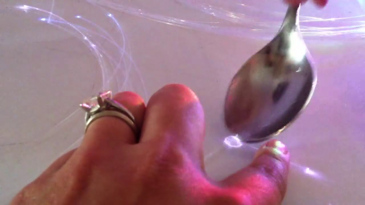 How to make a fiber optic light diffuser with a dot of hot glue - YouTube