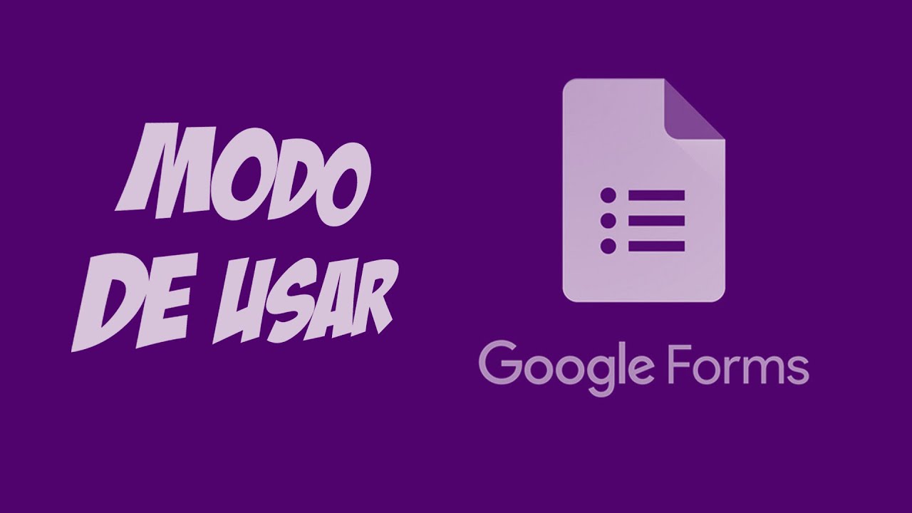Modo de Usar | Como utilizar o Google Forms para elaborar questionários ...