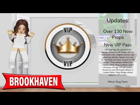 NEW! UPDATE IN BROOKHAVEN! NEW VIP👑 PASS VIP CHAT AND THINGS I ...