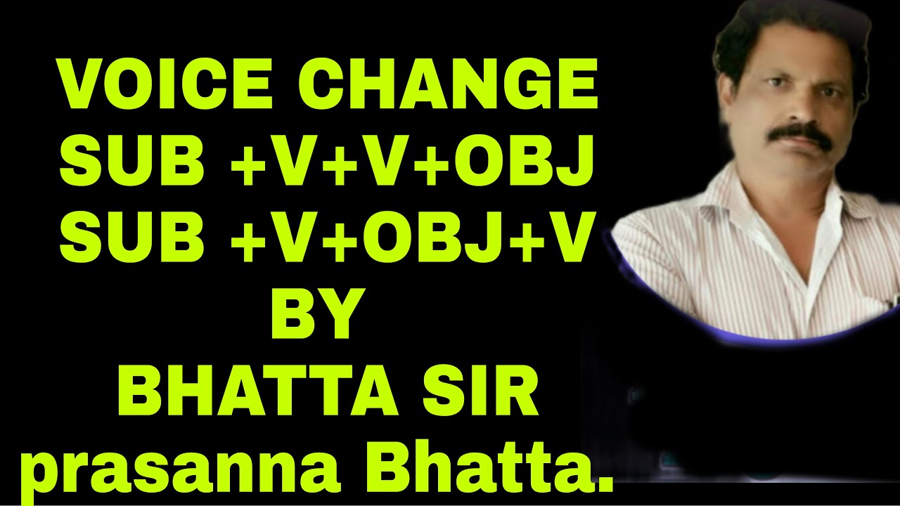 NO.. 6..change. Sub +v+v+obj, sub +v+obj+v - YouTube