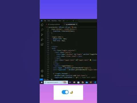 toggle day and night button #css #coding #webdesign #htmlcss #html #cssdesign #developer # ...