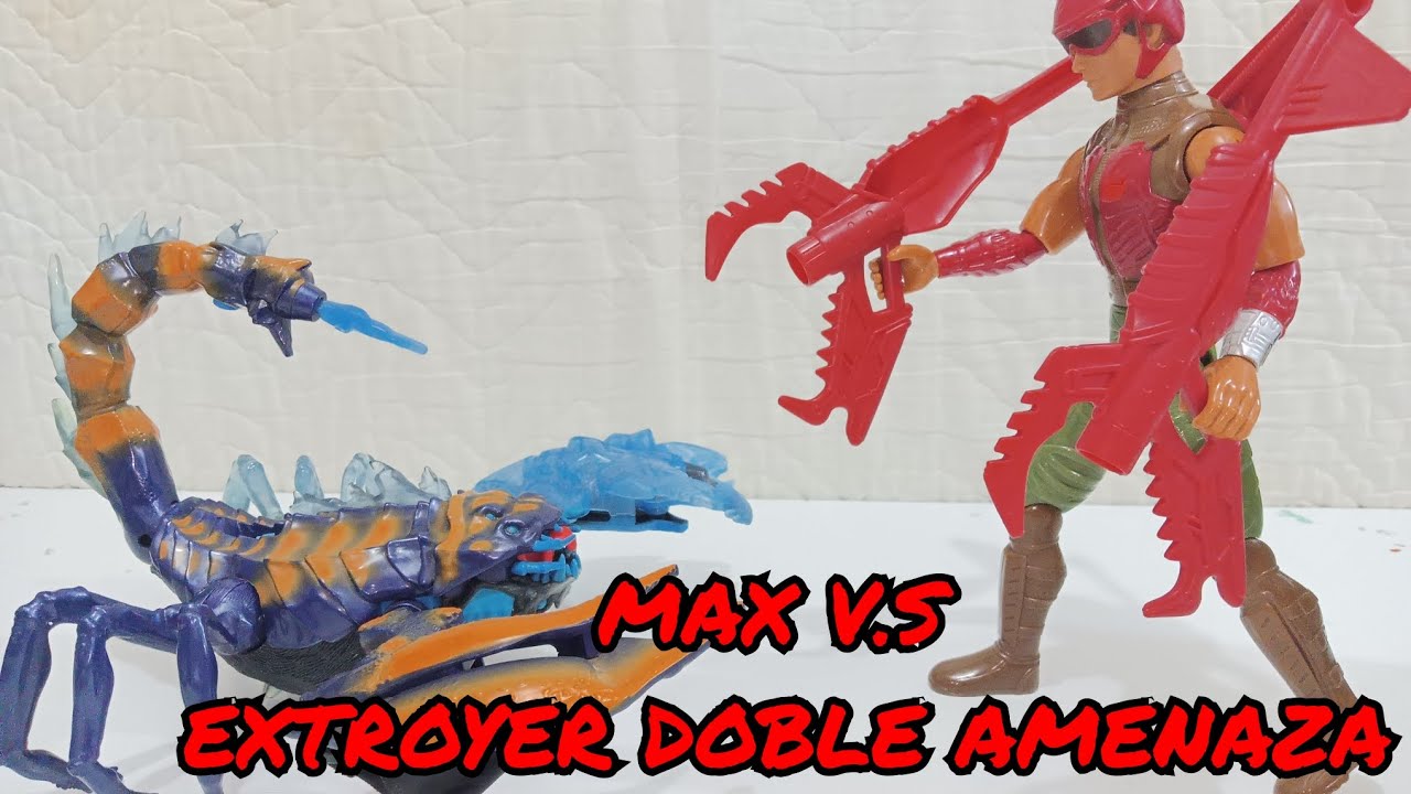 Max Steel - Max V.S Extroyer Doble Amenaza Review (mejorada) - YouTube
