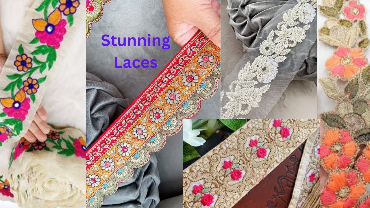 Stunning Embroidered Laces - YouTube