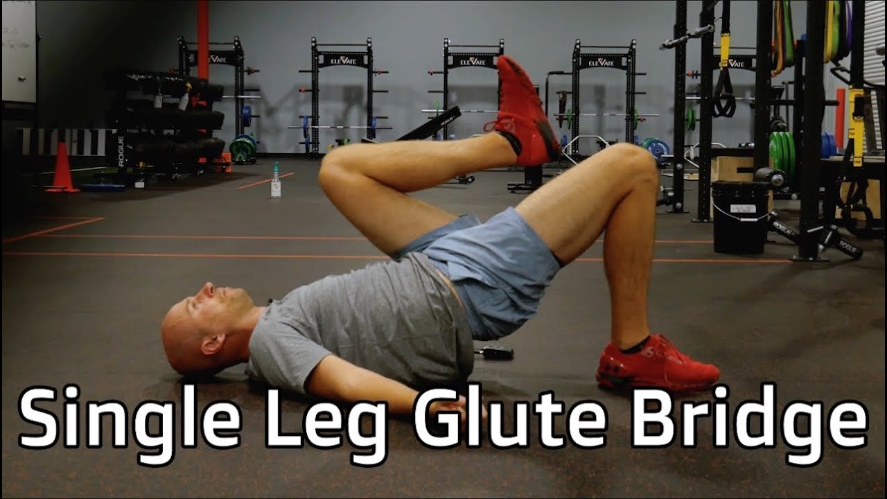 Single Leg Glute Bridge - YouTube