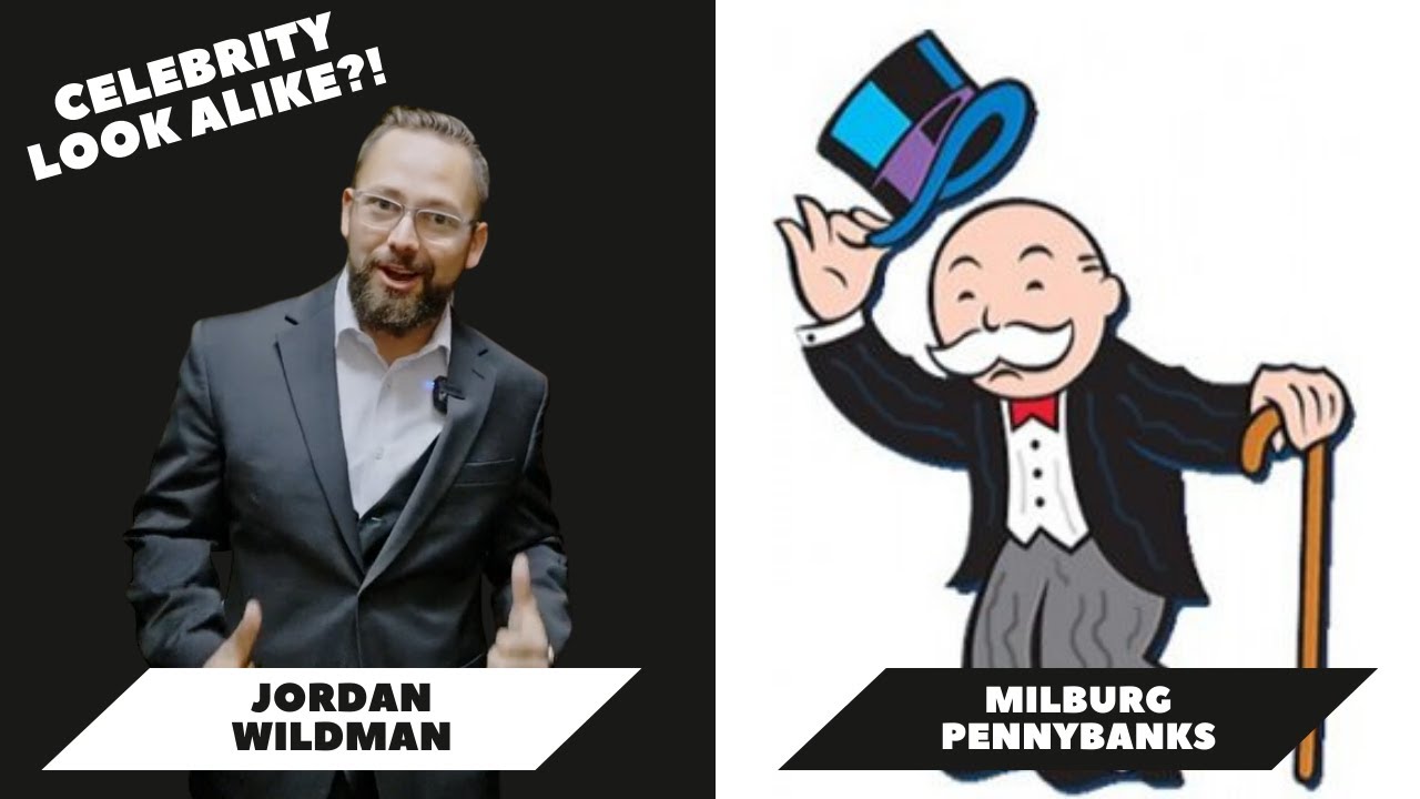 Celebrity Look Alike?! Jordan Wildman vs Milburn Pennybags 💵 - YouTube