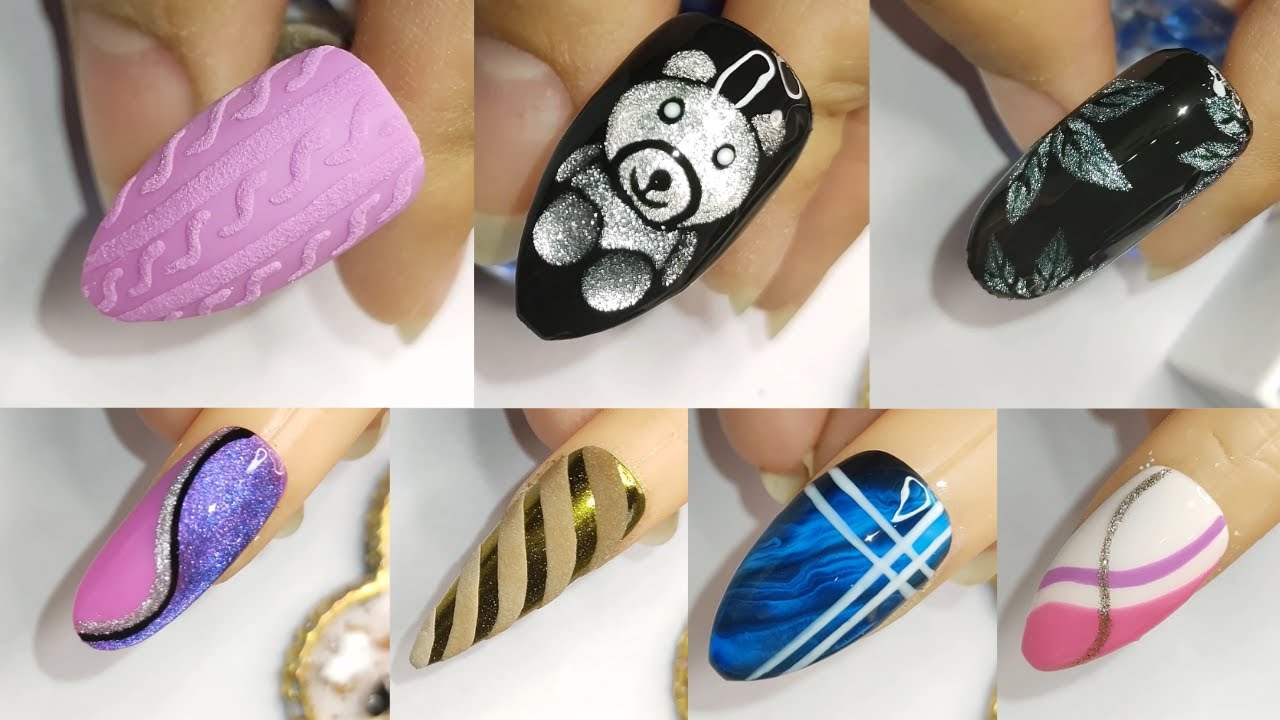 #38 fun and easy nail art designs | easy nail art designs for beginners ...