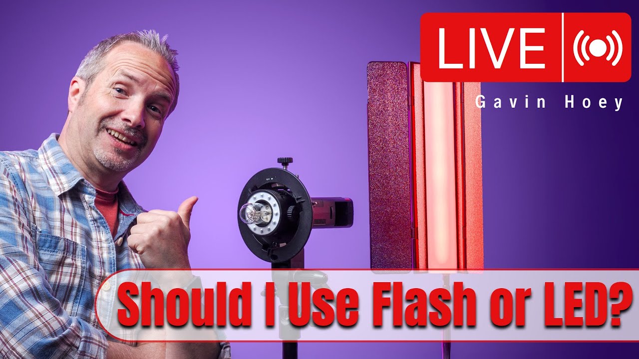 Flash vs LED for Portraits: Which to Choose?... LIVE! - YouTube
