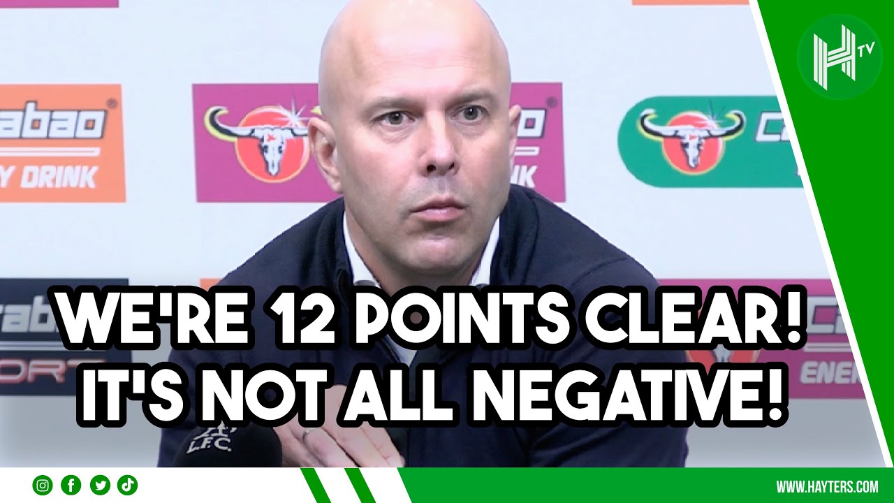 12 POINTS CLEAR! Slot wants no NEGATIVE talk after Liverpool’s poor ...