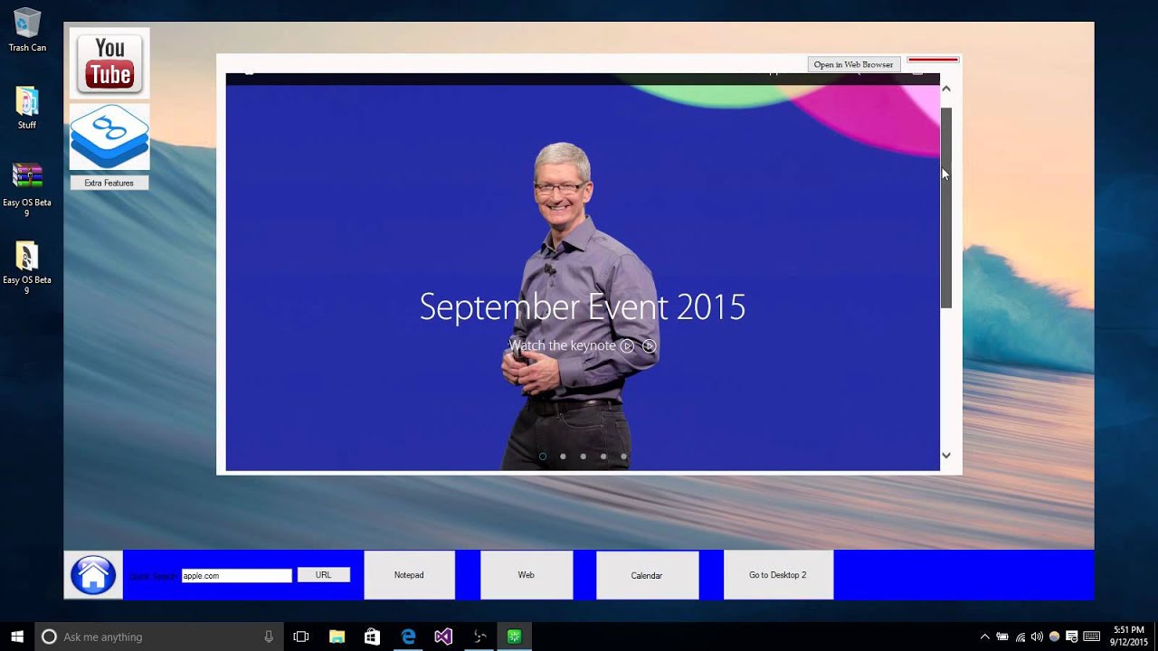 How to use the web in Easy OS 2.0 - YouTube