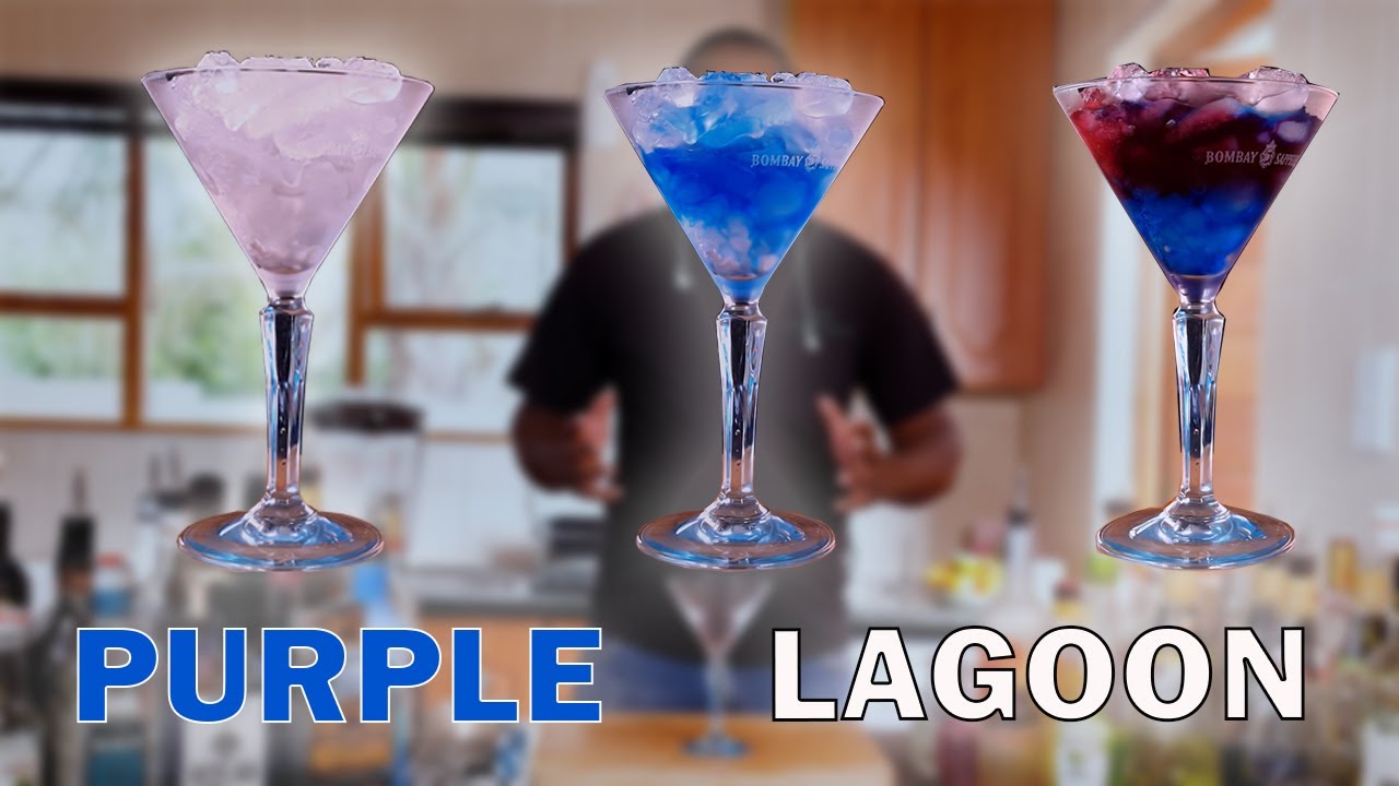 PURPLE LAGOON COCKTAIL - YouTube