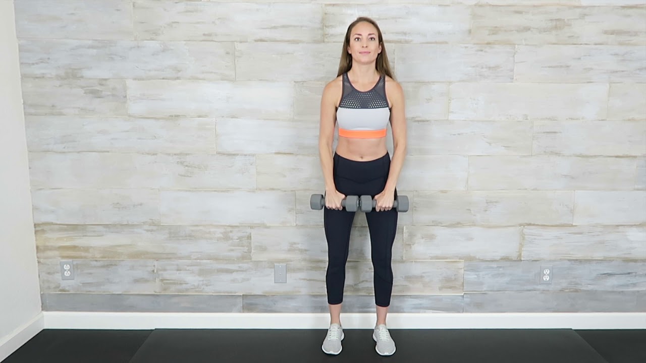 Standing DB front raise - YouTube