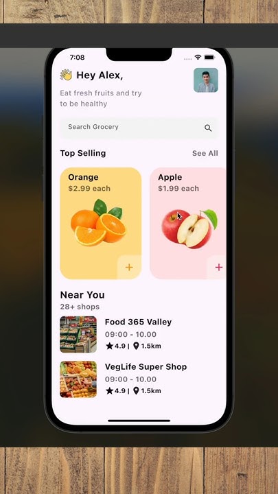 🥑📱 Epic Grocery Shop App UI in Flutter #flutterapp #coding #flutter #shorts #programming - YouTube