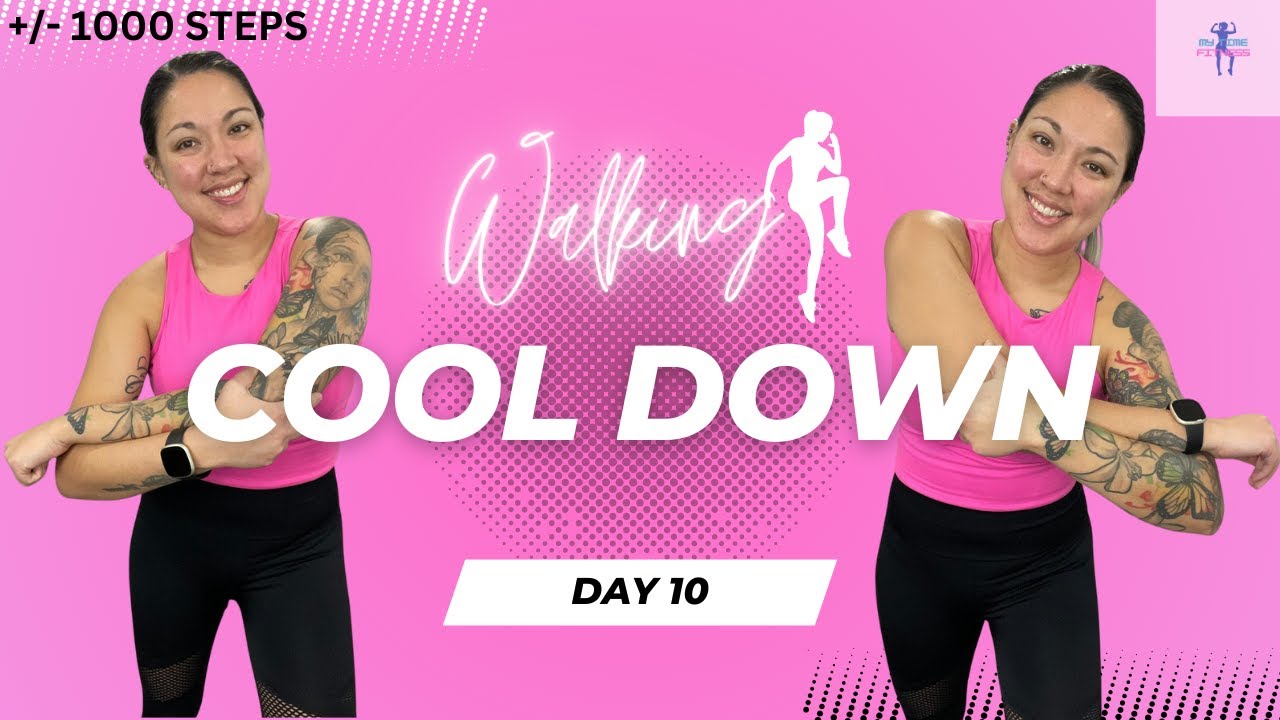 WALKING WORKOUT DAY 10: Cool Down | Step Challenge +/- 1000 Steps - YouTube