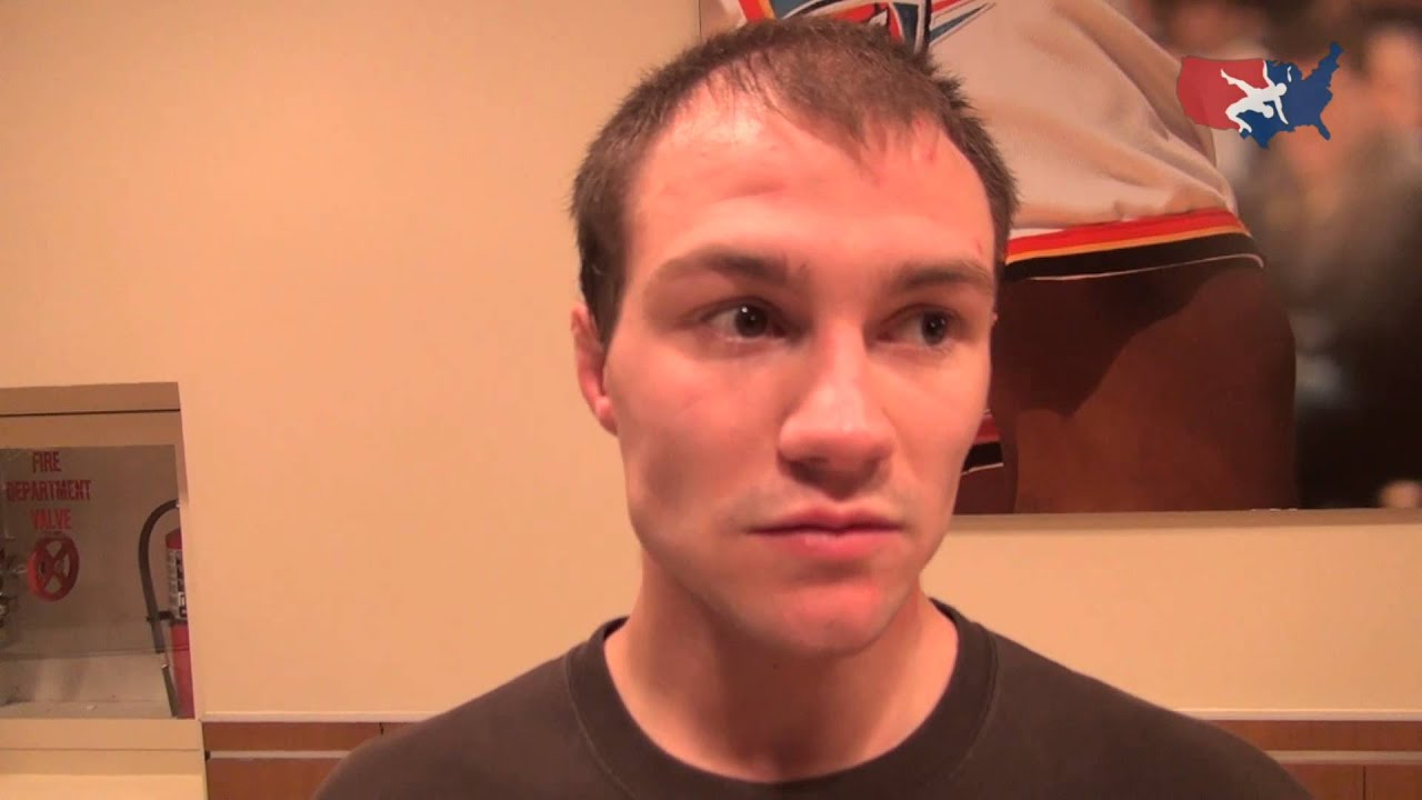 Tyler Cox (Wyoming) after 125 lbs. Round of 32 NCAAs victory - YouTube