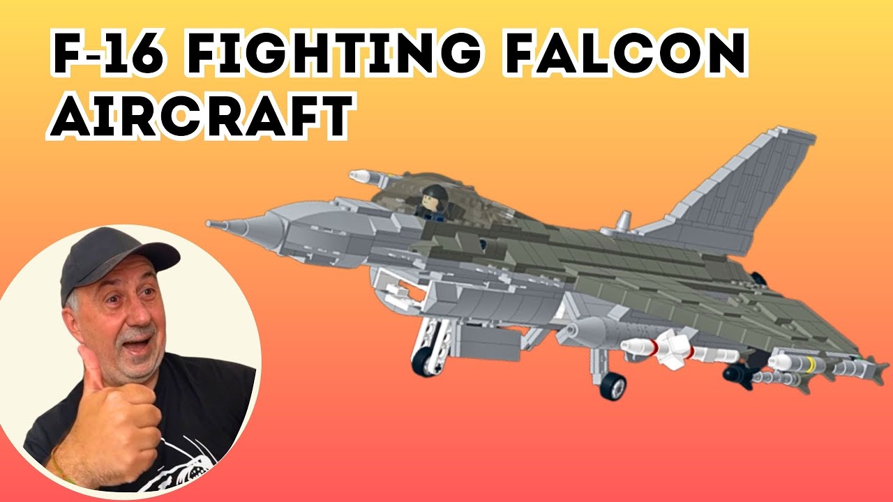 Multirole Fighter Aircraft F-16 Lego Fun Speed Building #legostopmotion ...