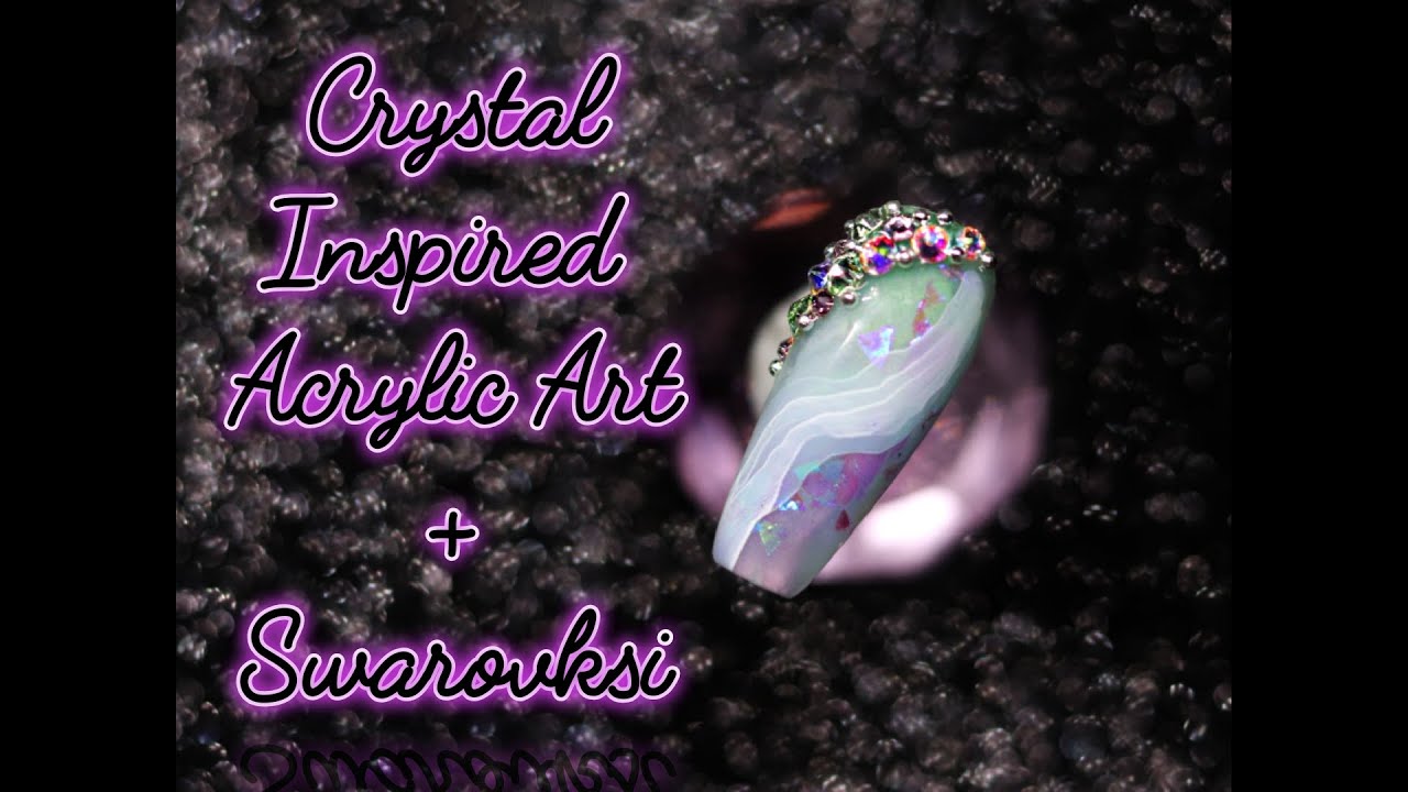 Cystal inspired nail art tutorial. - YouTube