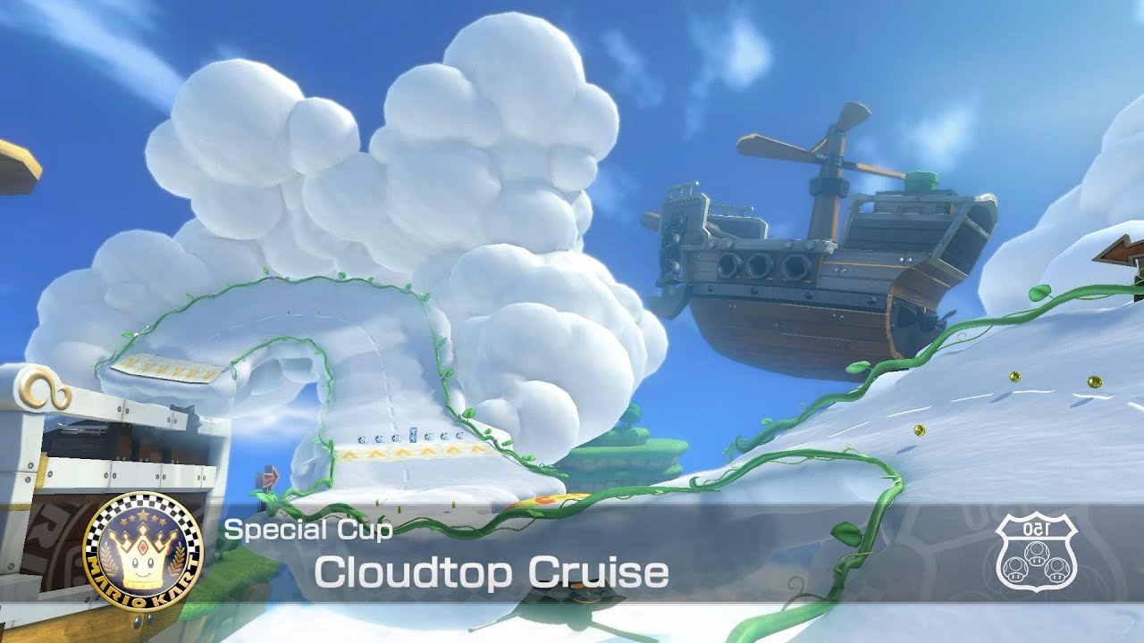 Cloudtop Cruise - Mirror Grand Prix || Mario Kart 8 Deluxe - YouTube