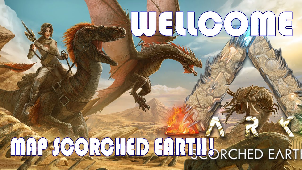 TELAPAK KAKI PERTAMA DI MAP SCORCHED EARTH! Ark Survival Evolved ...
