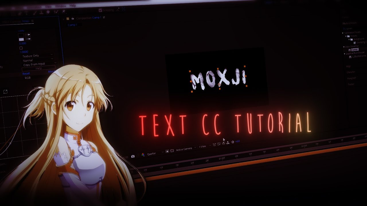 Text Cc Tutorial - After Effects AMV Tutorial - YouTube