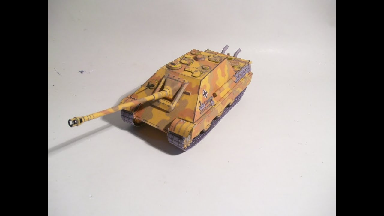 Jagdpanther 1:35 papercraft - YouTube