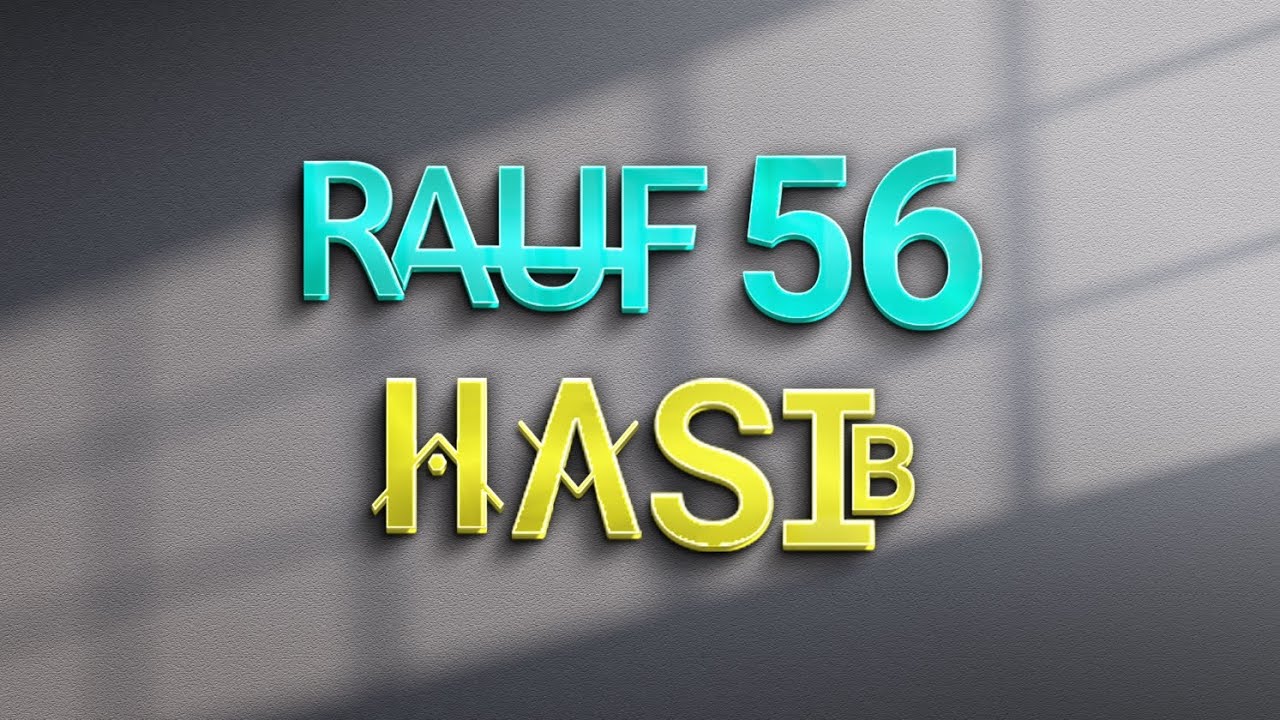 RAUF LOGO | PHOTOSHOP |LOGO EDITING| full course - YouTube