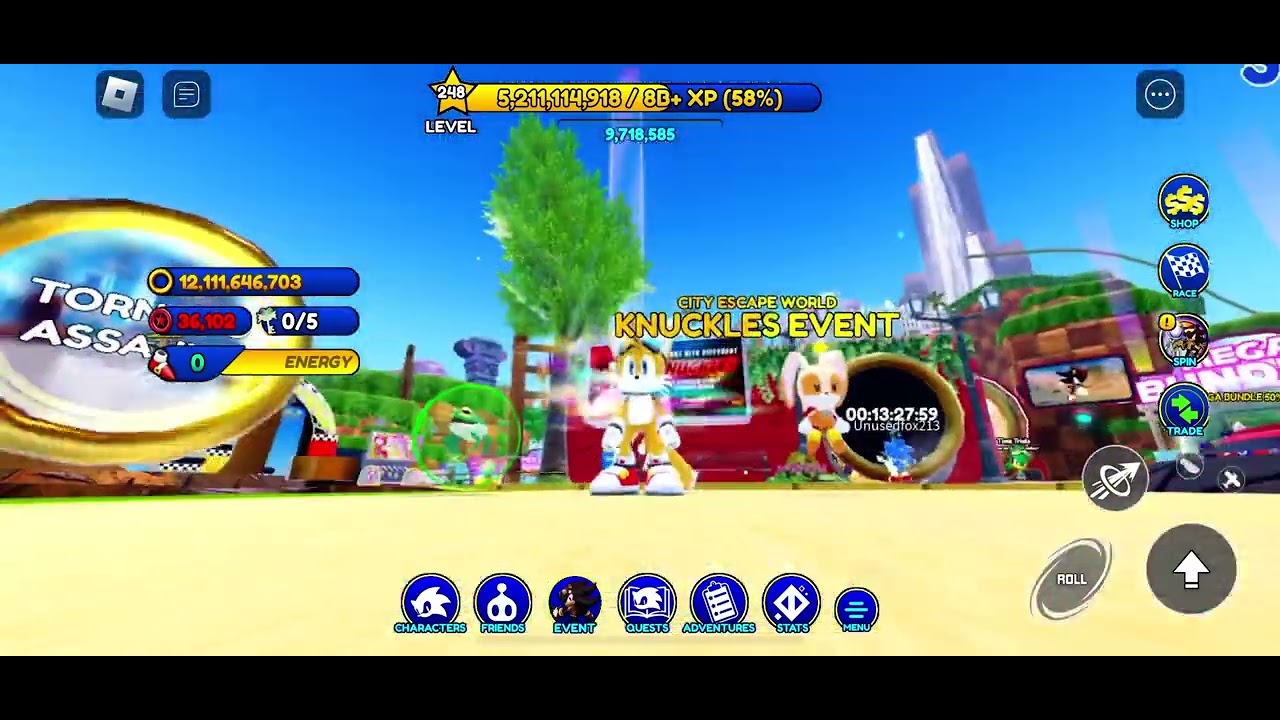 Roblox: Sonic Speed Simulator: unlocked Riders Tails - YouTube