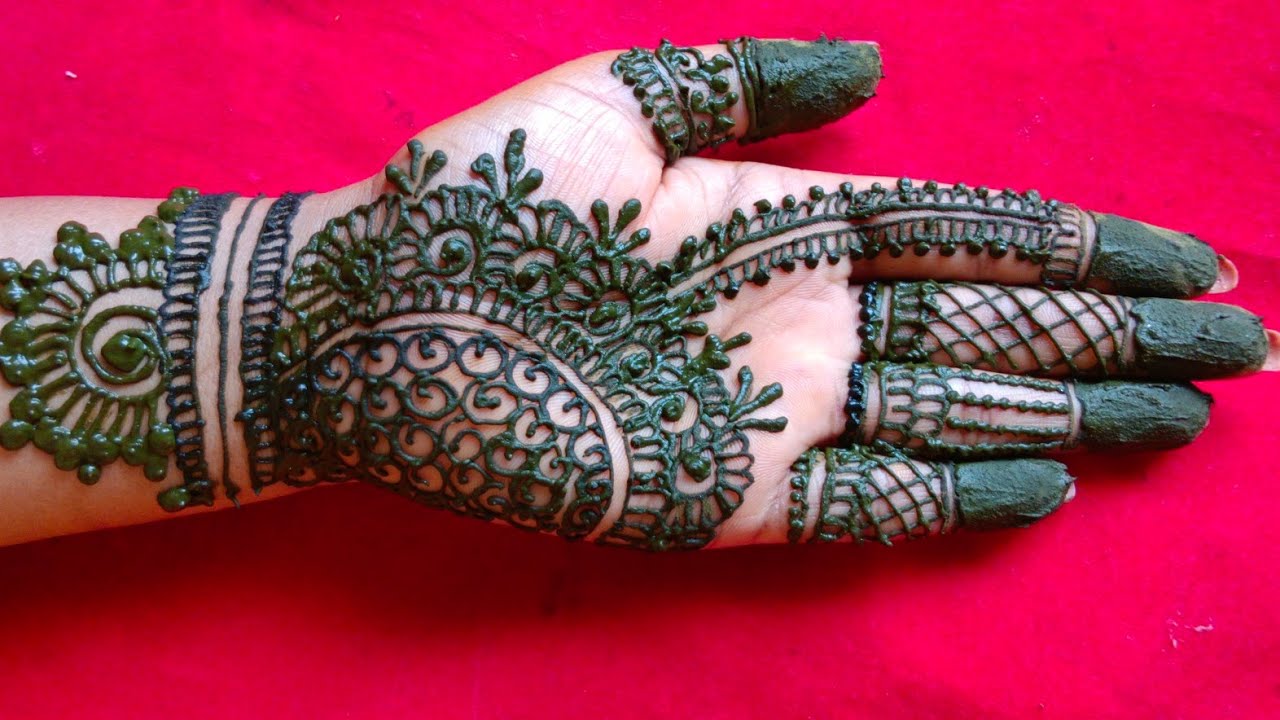 Very Beautiful 😍 Step-by-step Mehndi Design | Easy Trick Sunder Mehndi ...