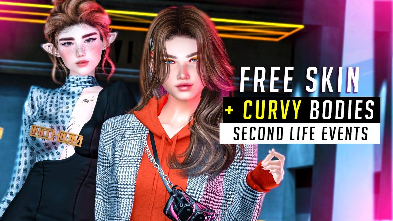 Second Life CURVY Bodies Shopping Events JULY + Group GIFT Skin Catwa ...