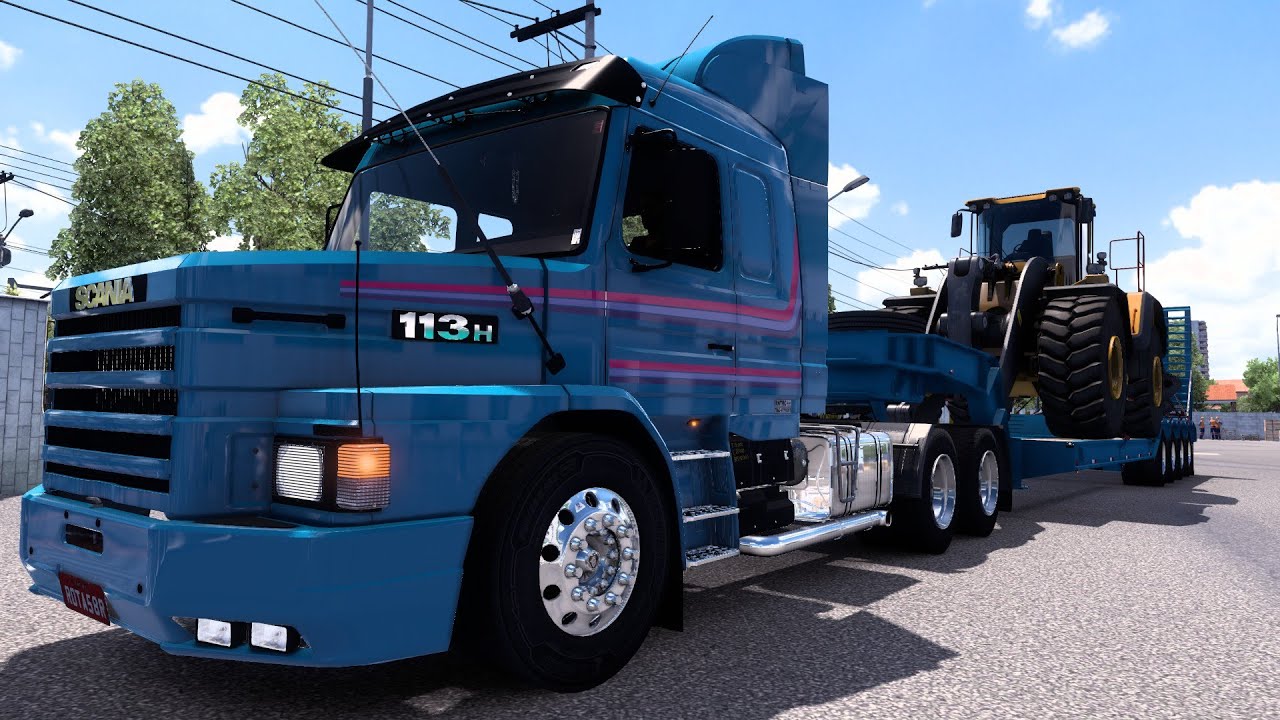 SCANIA 113H COM SOM REALISTA NA PRANCHA -ETS 2 MODS - YouTube