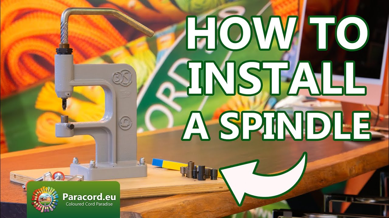 HOW TO Install a SPINDLE Hand Press for BioThane and Leather - Paracord ...