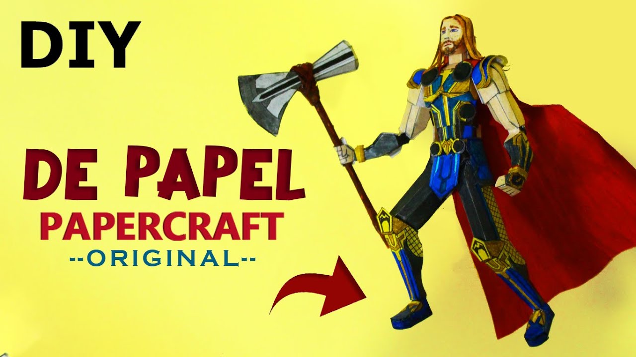 Sh Figuarts DE PAPEL THOR PAPERCRAFT! Love And Thunder 2022 ORIGINAL BR ...