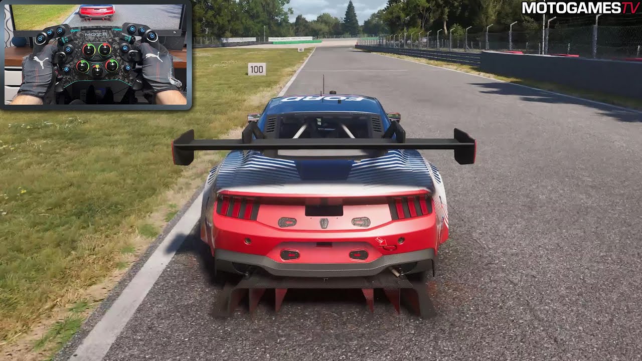Rennsport - 2024 Ford Mustang GT3 at Monza | Moza DD R9 Gameplay - YouTube