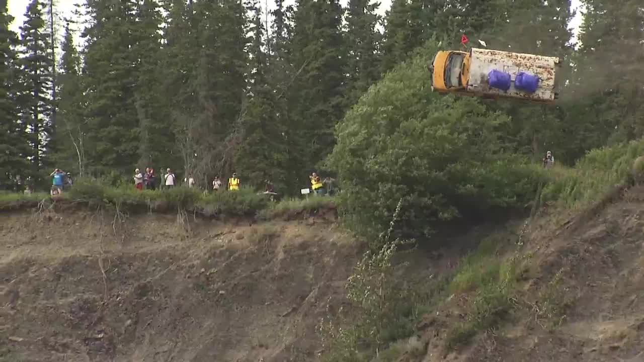Alaskans celebrate Fourth of July with signature car launch - YouTube