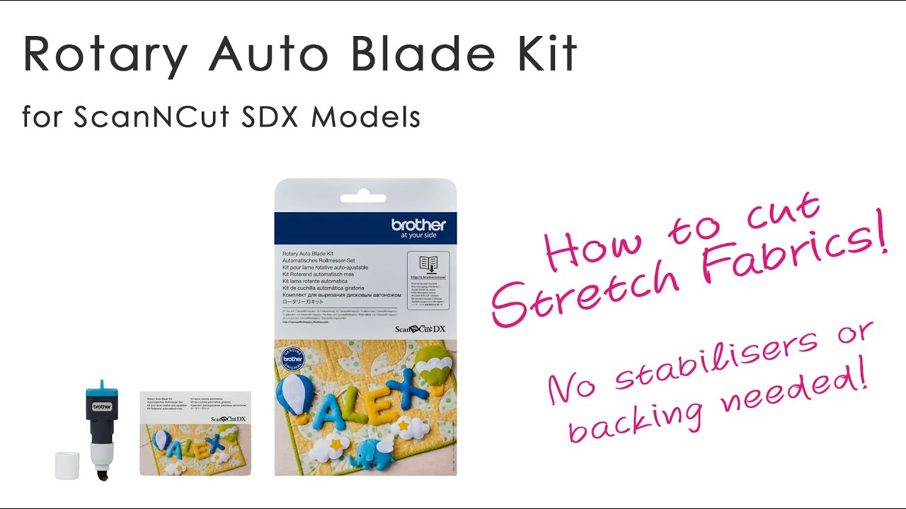 ScanNCut Rotary Blade Kit: Cutting STRETCH fabrics, SO EASY! - YouTube