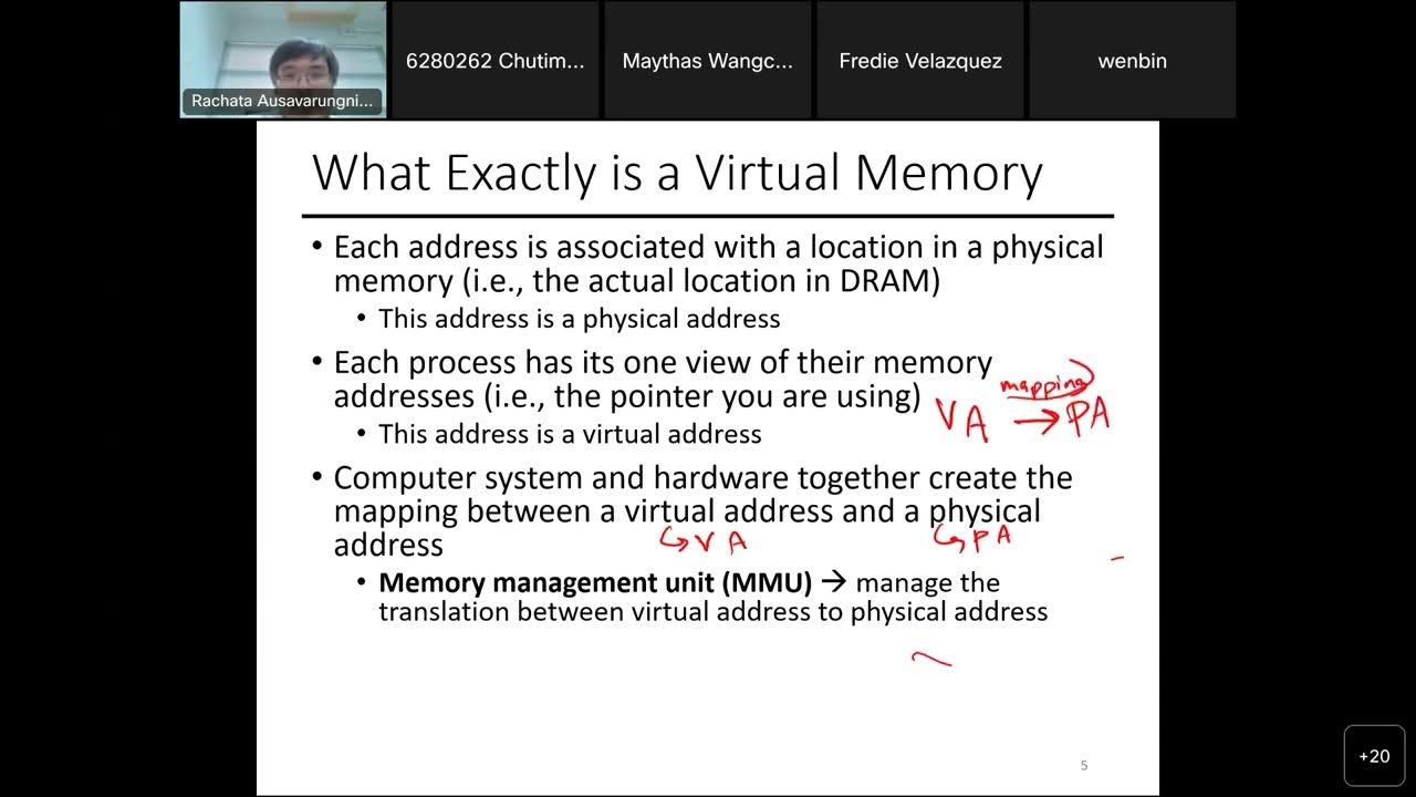 [MUIC-t3-2021] System Skill Lecture 19: Virtual Memory - YouTube