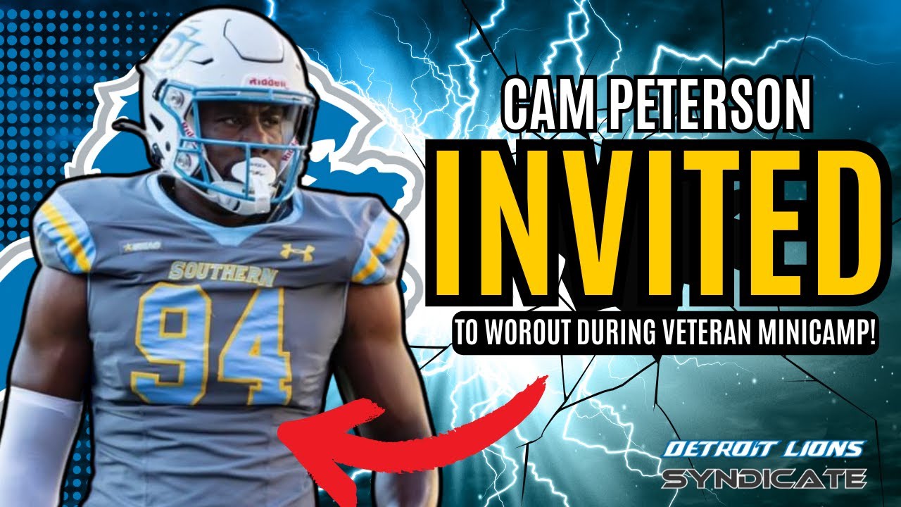 DE/DT Cameron Peterson INVITED To Detroit Lions Veteran Minicamp! - YouTube