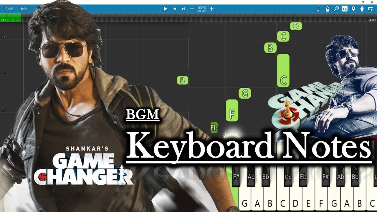 Game Changer BGM Keyboard Notes | Thaman S | Ram Charan | Shankar - YouTube