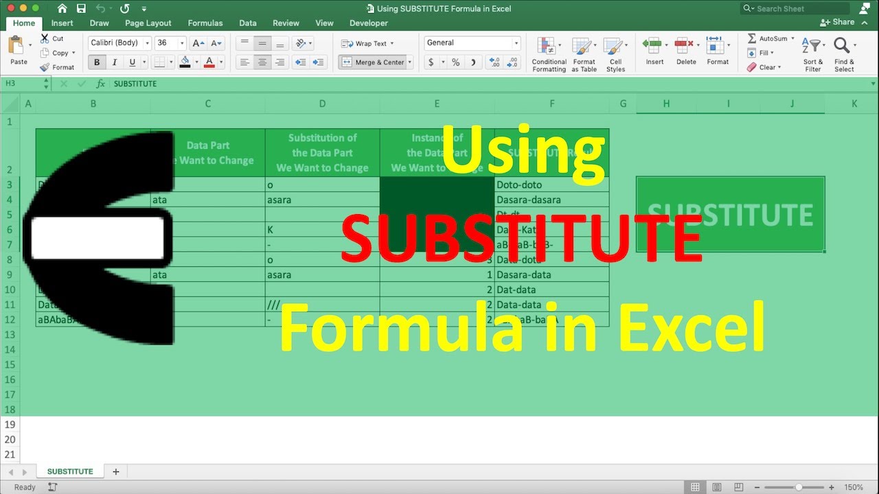 Using SUBSTITUTE Formula In Excel Compute Expert YouTube using-substitute-formula-in-excel-compute-expert-youtube