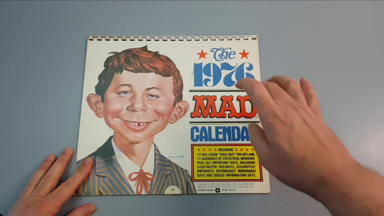 Every Mad Magazine Calendar ever (nearly) | Alfred E Neuman - YouTube
